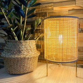 Stolní lampa BOHO bambusová