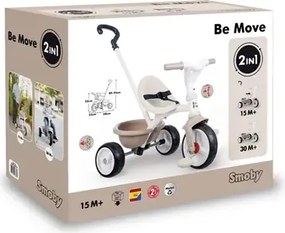 Smoby Tříkolka Be Move béžová / od 15 měsíců