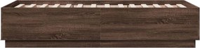 Rám postele hnědý dub 75 x 190 cm kompozitní dřevo 3209764