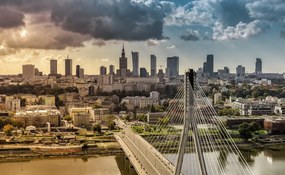 Fototapeta Panorama Varšavy Hladký vinyl 90x60