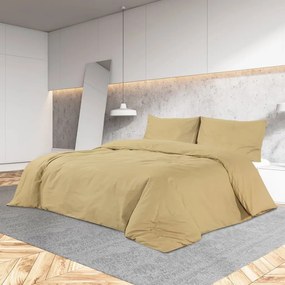 Sada ložního prádla taupe 220 x 240 cm lehké mikrovlákno 135987