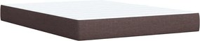 Box spring postel s matrací tmavě hnědá 140x190 cm textil 3290500