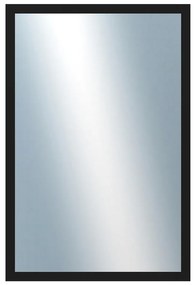 DANTIK - Zarámované zrcadlo - rozměr s rámem cca 40x60 cm z lišty PERLA černá lesklá vysoká (2548)