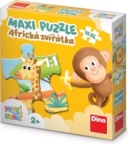Dino První hraní Africká zvířátka maxi puzzle 15 dílků