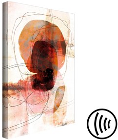 Obraz Abstrakce - barevná kompozice čar a skvrn na světlém povrchu