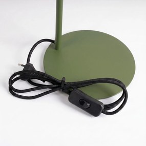 Sollux Lighting Stolní lampa NOX olivově zelená