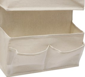 Závěsný organizér na dveře DRESSY+, tekstylny, 32 x 10,5 x 88 cm - béžový
