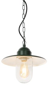 Moderní venkovní závěsná lampa tmavě zelená IP44 - Kansas