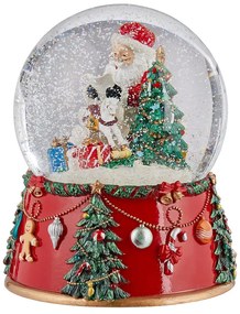 Butlers X-MAS Sněhová koule hrací 20 cm - červená