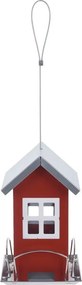Závěsné krmítko pro ptáky – červené 19 cm