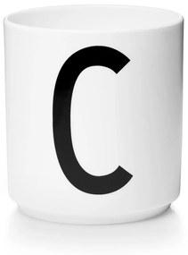 DESIGN LETTERS Porcelánový hrneček dózička Letters B černá porcelán 300 ml