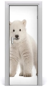 Samolepící fototapeta na dveře Lední medvěd 75x205 cm