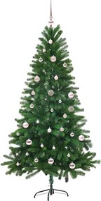 Vánoční stromeček s 150 LED diodami s stojanem Zelená 150 cm PE 3396320
