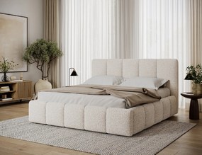 Postel Edvige + Dřevěný rám + plynový výtah + kontejner 180x200