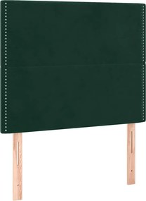 Box spring postel s matrací tmavě zelená 120 x 200 cm samet 3137776