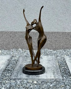 Moderní soška bronzová socha Taneční pár