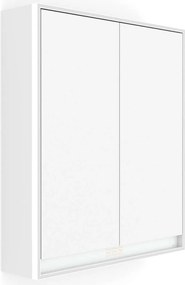 Nimco GA 1 - Zrcadlová skříňka s LED osvětlením, 70x61x15 cm, 2 dvířka, matná bílá GAB 10002VX-05