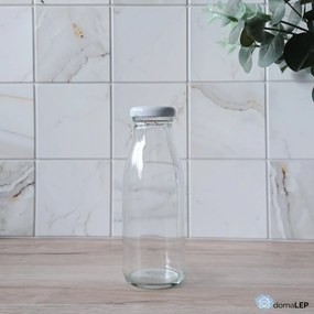 Láhev na mléko, aviváž hnědá FRANC 500 ml s bílým šroubovacím víčkem