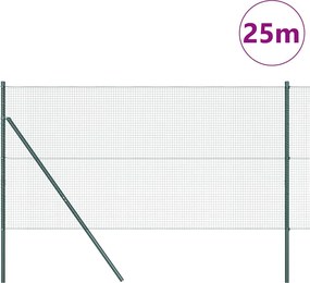 Zemní upevnění svařované drátěné ploty 25 x 1,2 m Zelená 3351731