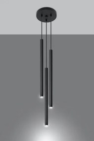 Lustr SOLLUX Pastelo 3p G9 3x40W bez zdroje SL.0471 černá