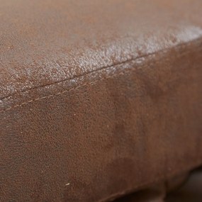 Massive home | Hnědá stolička Chesterfield mikrovlákno