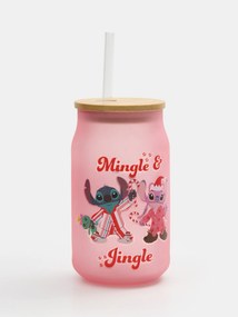 Sinsay - Hrnek se slámkou a vánočním potiskem Stitch - vícebarevná