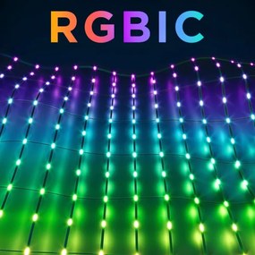 Govee - LED RGBIC Venkovní světelná síť 143x85cm Wi-Fi Matter IP65