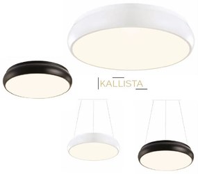 ACA DECOR LED závěsné svítidlo KALLISTA 32W/230V/3000K/2560Lm/120°/IP20, Flicker free, kruhové černé