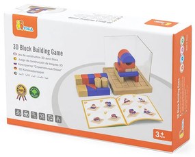 Dřevěná hra Viga Stavební bloky 3D