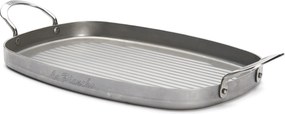 Oválná pánev ke grilování Plancha de Buyer MINERAL B 38x26cm vroubky