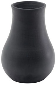 OnaDnes -20% Černá terakotová váza Kave Home Silaia 42 cm