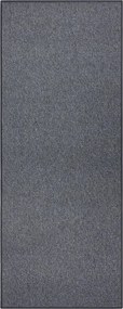 Kusový koberec Bouclé 104435 Anthracite, 67x200, šedá, chodba / predsieň, BT Carpet