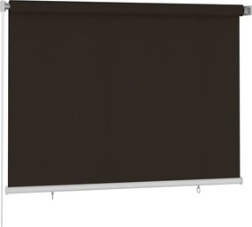 Venkovní roleta 205 (Š) x 140 (V) cm hnědá HDPE 312972