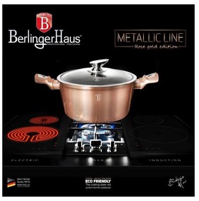 BERLINGERHAUS Sada nádobí s mramorovým povrchem 11 ks Rosegold Metallic Line BH-6160