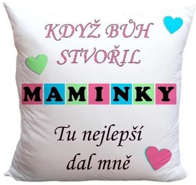 Polštář impar polštář když bůh stvořil maminky