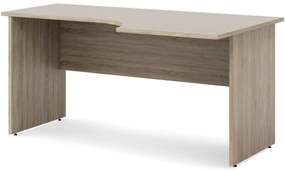 Ergonomický stůl Impress 160 x 90 cm, pravý, dub sonoma