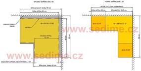 Kuchyňská skříňka Chamonix 89x89 DN 1F BB