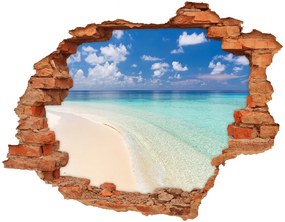 Wallmuralia Samolepící nálepka Pláž na Maledivách 90x70 cm