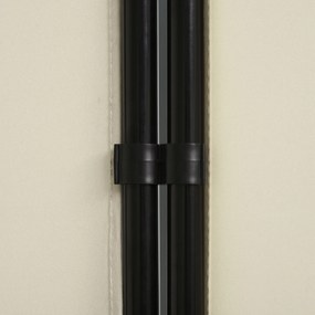 HOMCOM 3-panelový paravan 253x50x182 cm skládací paravan s 6 kovovými nohami, ochranný paravan pro kancelář a ložnici, béžový