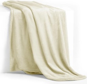 Deka z mikrovlákna v krémové barvě DecoKing Mic, 160 x 210 cm