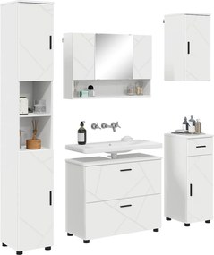 Sada koupelnového nábytku 5 ks Bílá 35 x 30 x 192 cm 3393073