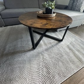 Angel Carpet, Kusový koberec Zafiro 25 Grey, 120x170, šedá, kancelář