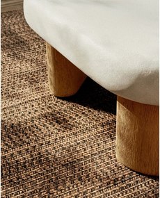 Zahradní konferenční stolek s betonovou deskou 70x140 cm Labra – Kave Home