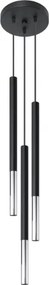 Lustr SOLLUX Mozaica 3p G9 3x40W bez zdroje SL.0887 černá/chrom