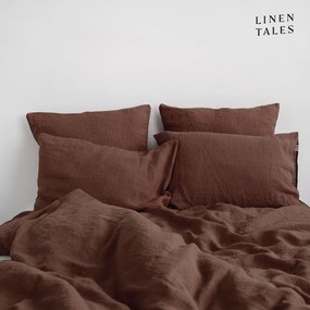 Lněný povlak na polštář 50x70 cm Chocolate – Linen Tales