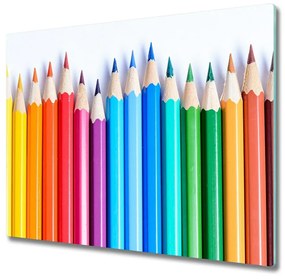Skleněná krájecí deska Barevné tužky 60x52 cm