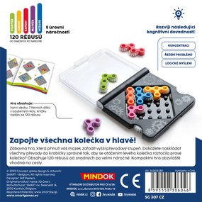 MINDOK HRA Smart IQ Převody 120 rébusů hlavolamy mn604