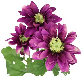 Kopretina, barva purpurová KT6985 květina umělá