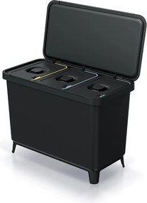 Odpadkový koš SYSTEMO 3x10 L černý