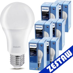 SADA 6x LED žárovka E27 PHILIPS 13W = 100W 1521lm Barva 2700k Premium A60